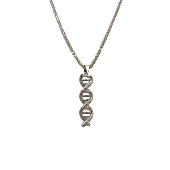 Accessories | Silver Dna Necklace Unisex Punk Minimalist | Poshmark